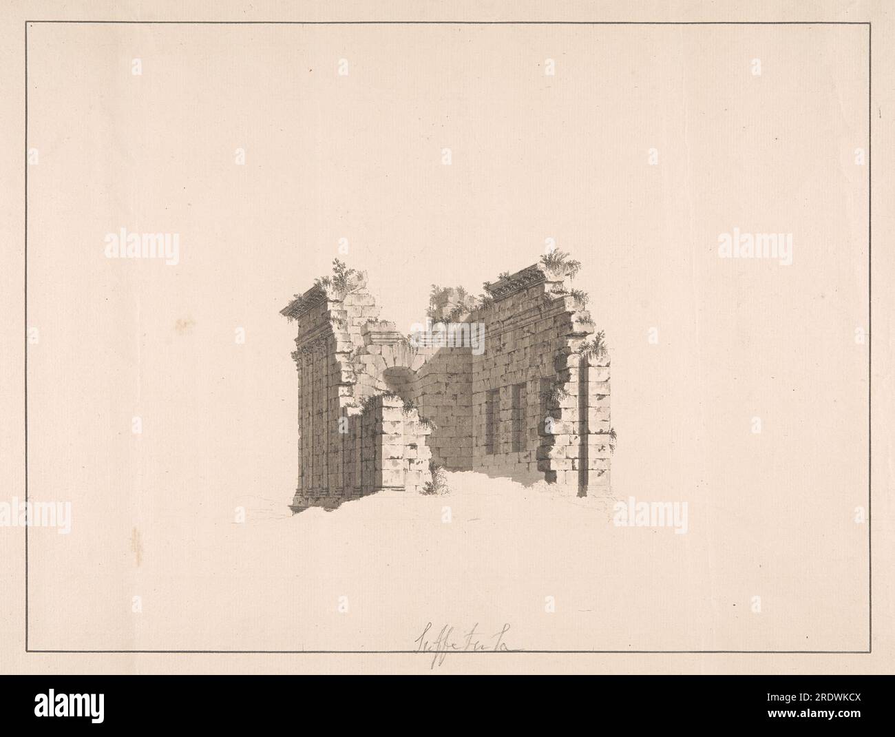 Left Corinthian Temple at Suttetula Modern Sheitla by James Bruce Stock ...