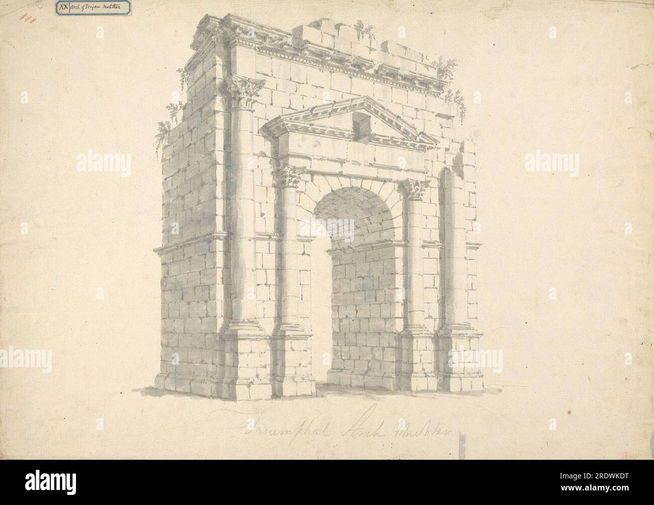 Arch of Trajan Makther by James Bruce Stock Photo - Alamy