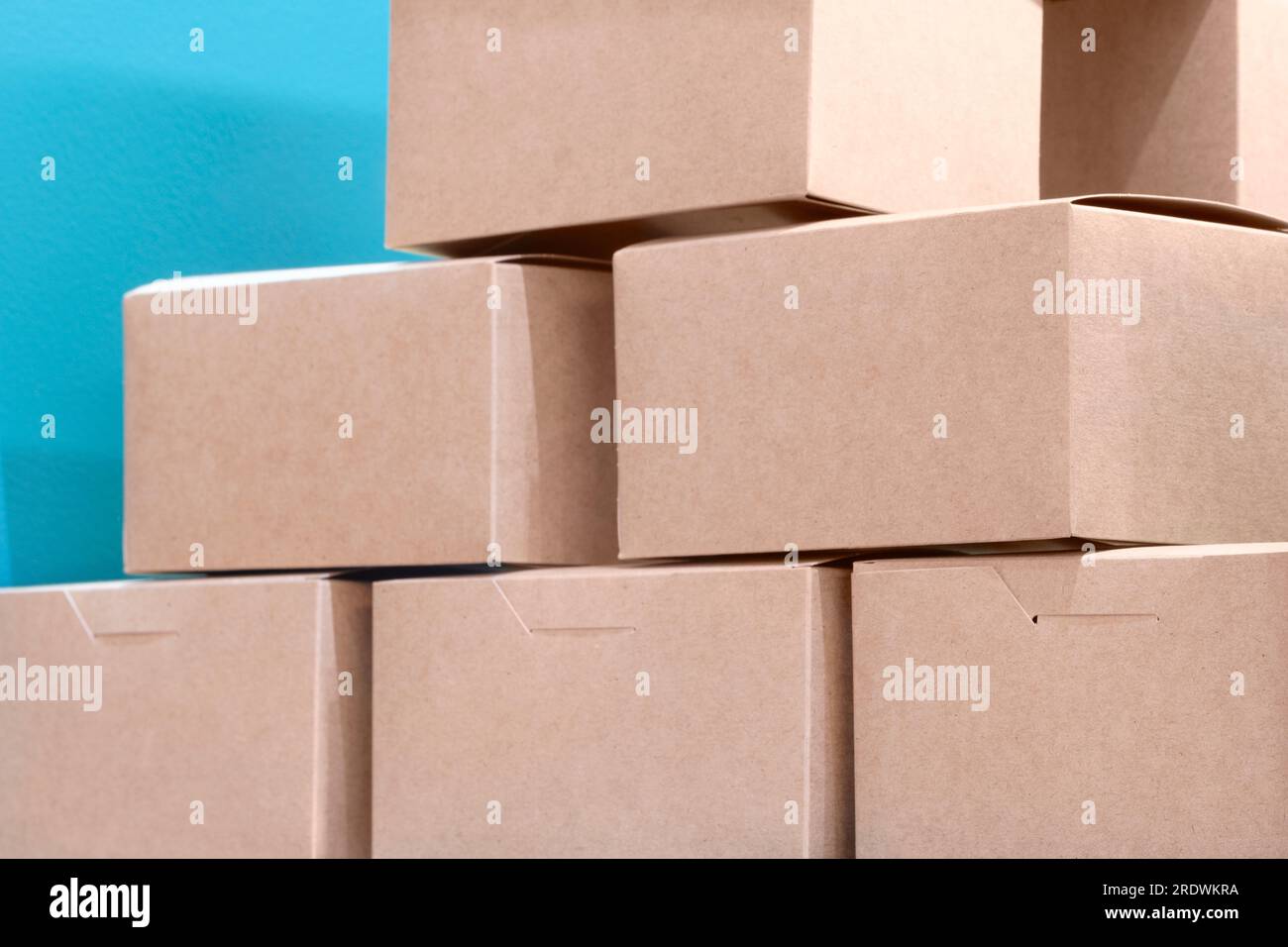 Lot of cardboard boxes, Delivery logistics concept Stock Photo - Alamy