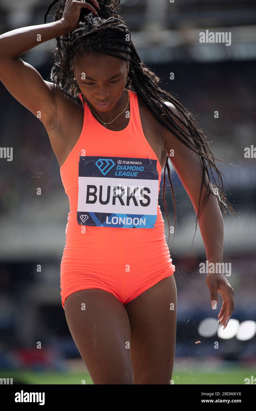 London, UK. 23rd July, 2023. Quanesha Burks of the USA competiing in ...