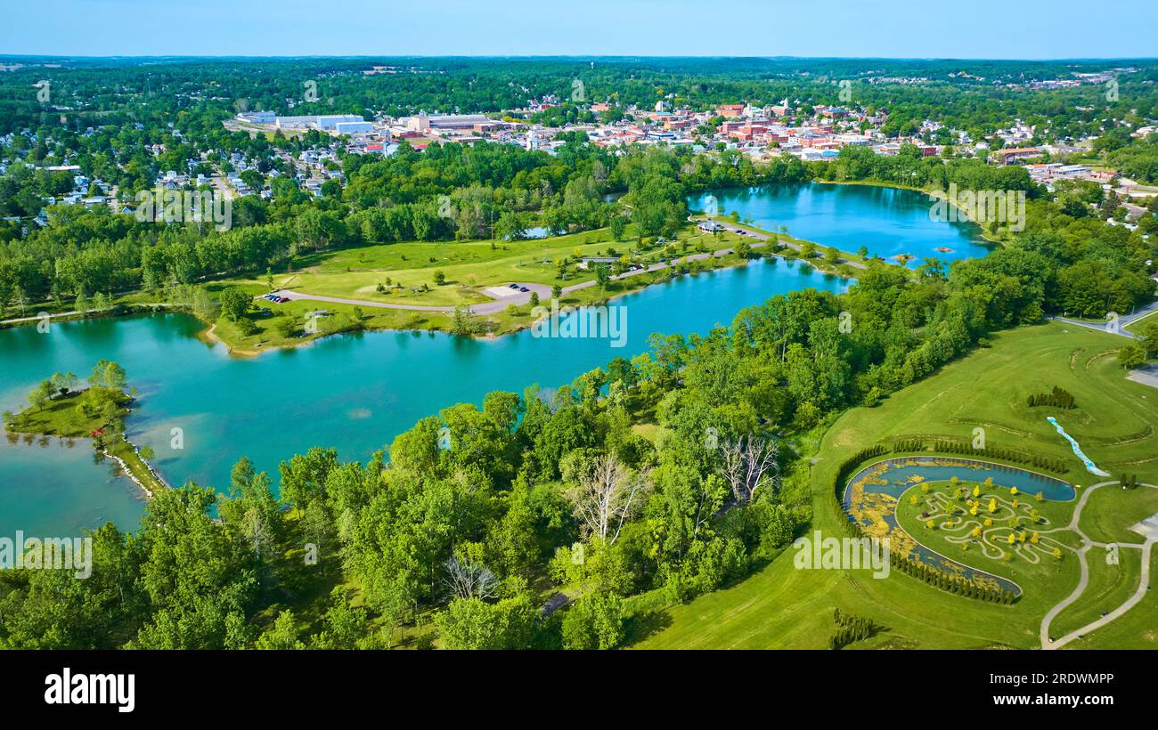 Multiple trails winding through park hi-res stock photography and ...