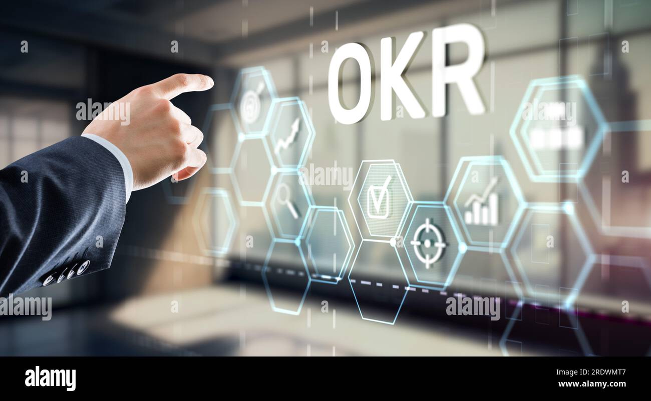 Objectives and Key Results OKR. Methods for project management Stock ...