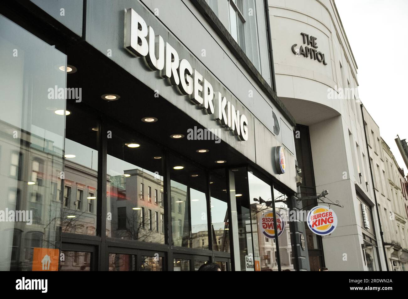 Burger King, Cork City. Ireland Stock Photo - Alamy