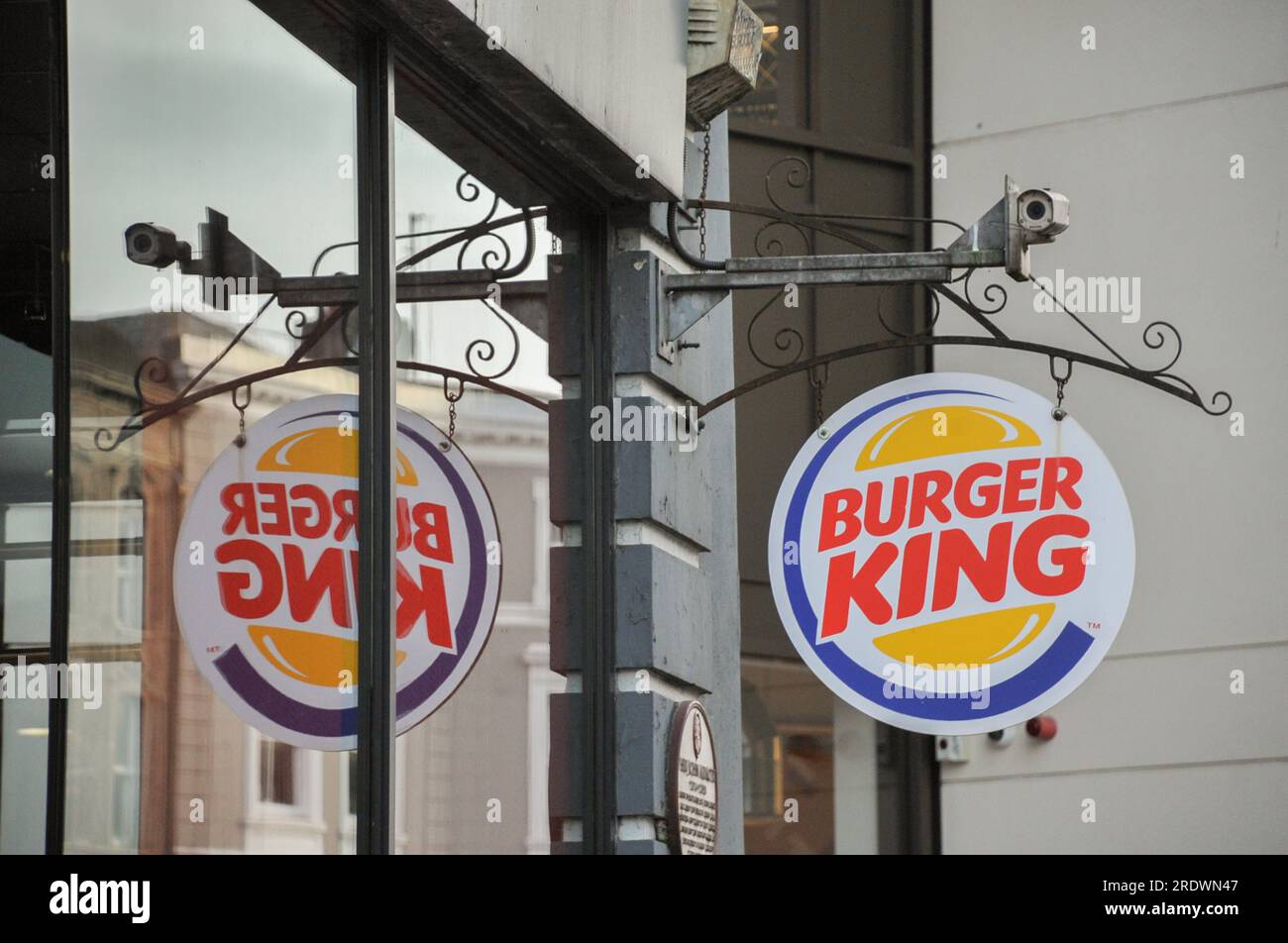 Burger King, Cork City. Ireland Stock Photo - Alamy