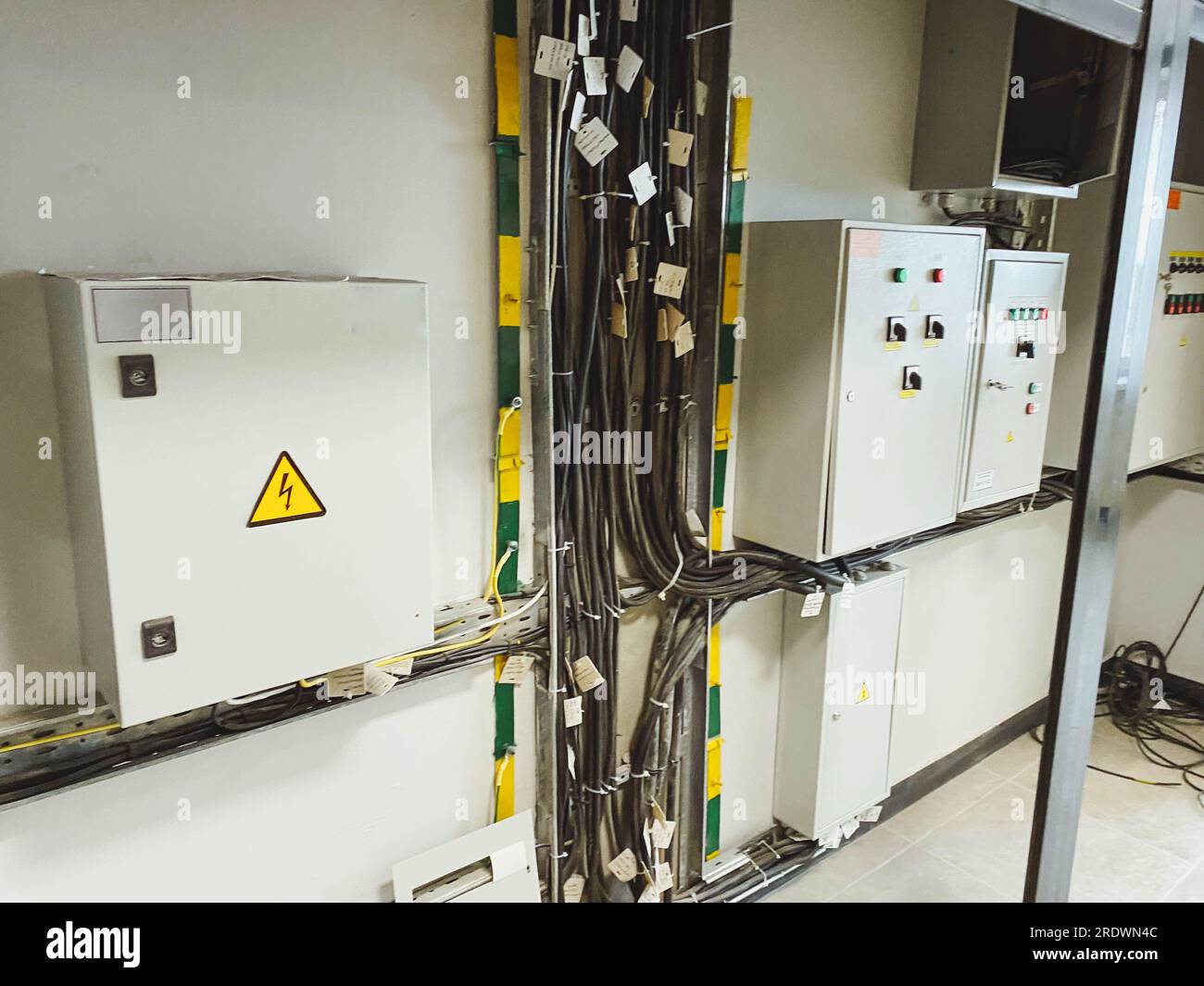 Electrical switchgear,Industrial electrical switch panel at substation ...