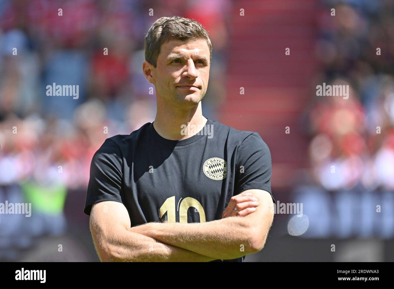 Thomas MUELLER (M?LLER, FC Bayern Munich). Action, single image, cropped single motif, portrait ...