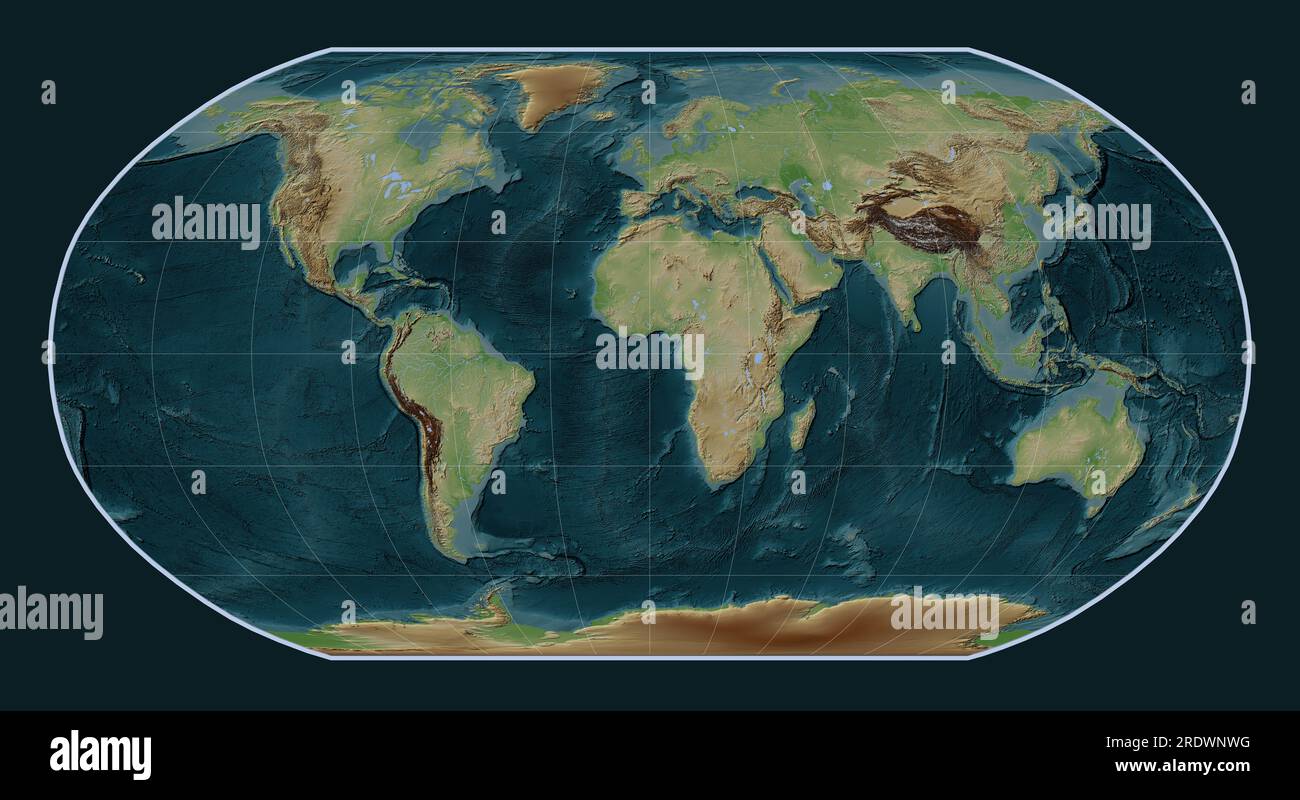 Robinson projection map hi-res stock photography and images - Alamy