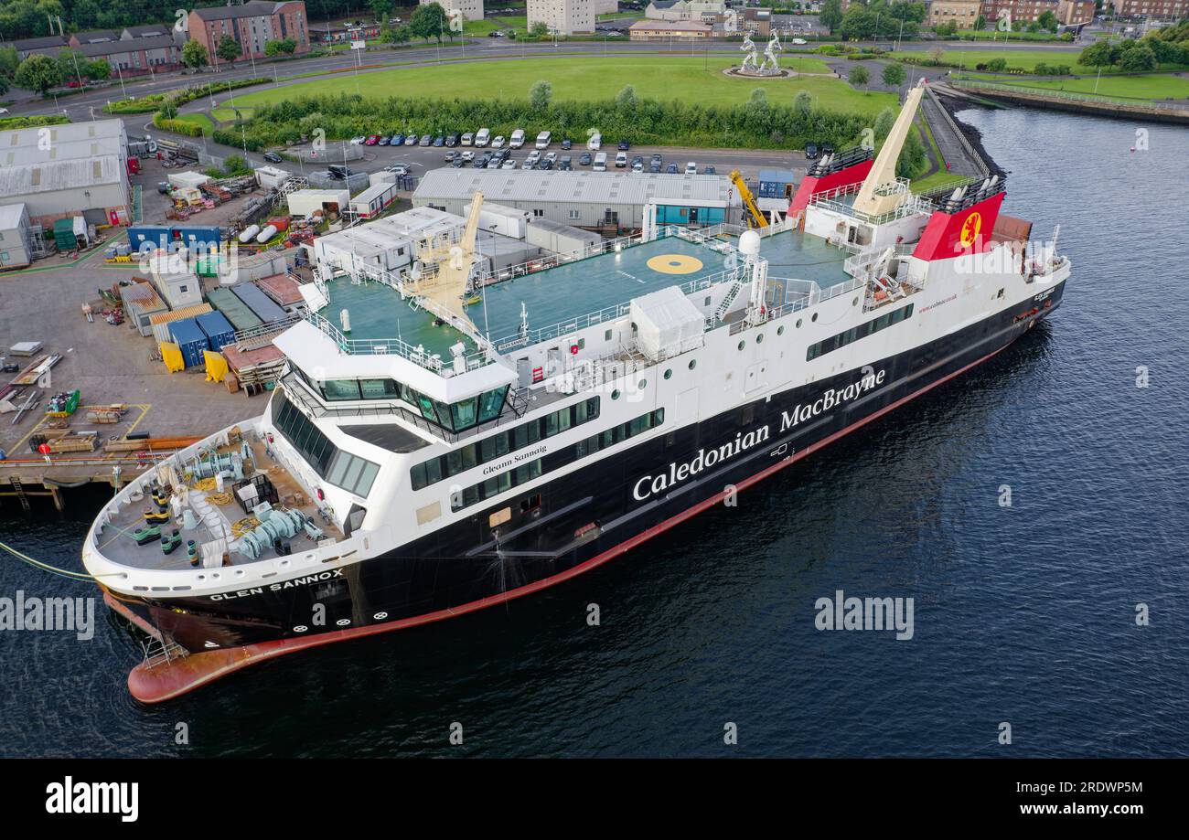 Port Glasgow, UK, June 24th 2023, New Caledonian MacBrayne ferry built ...