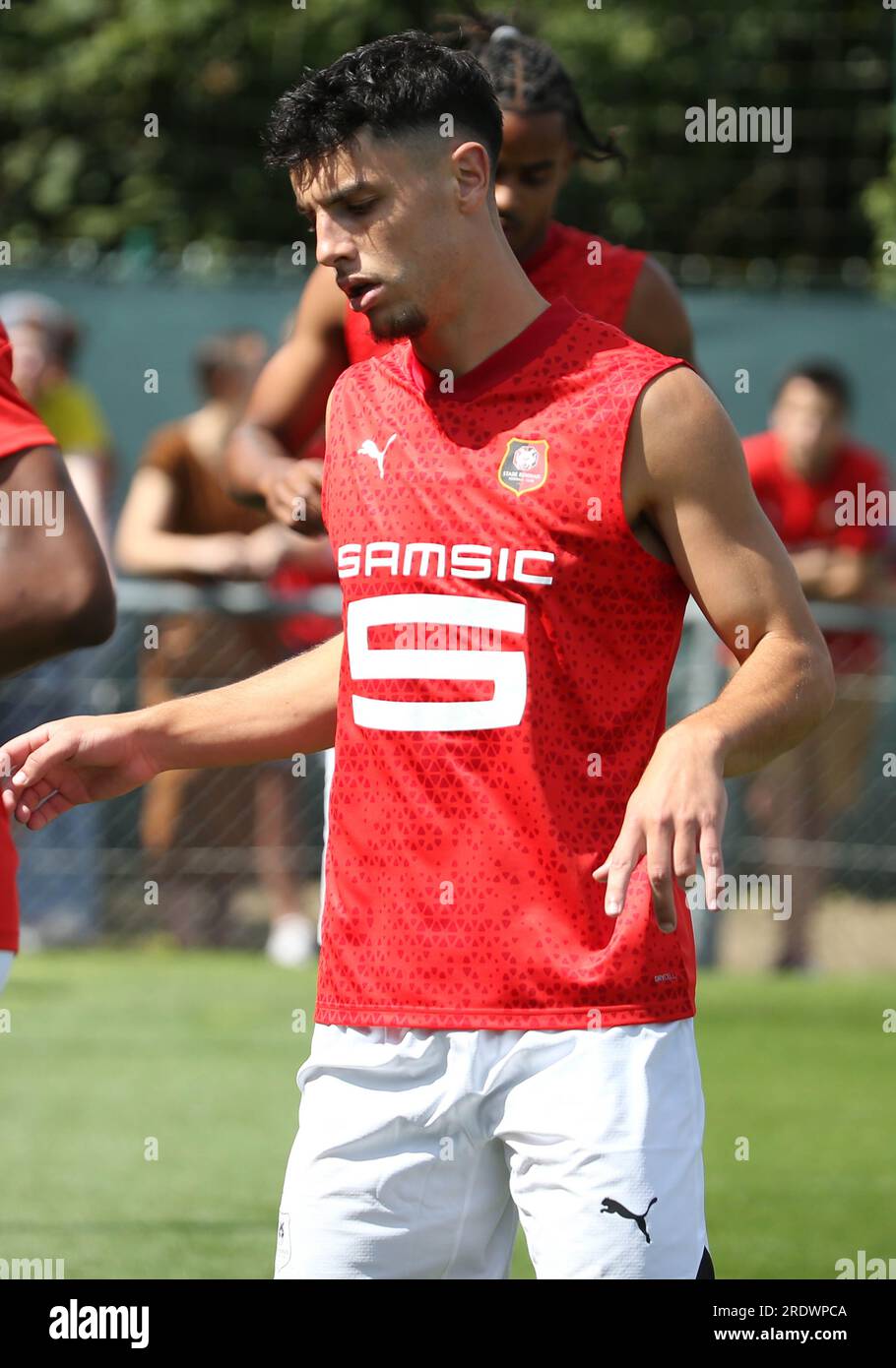 Matthis Abline of Stade Rennais during the Amical 2023 between Stade ...