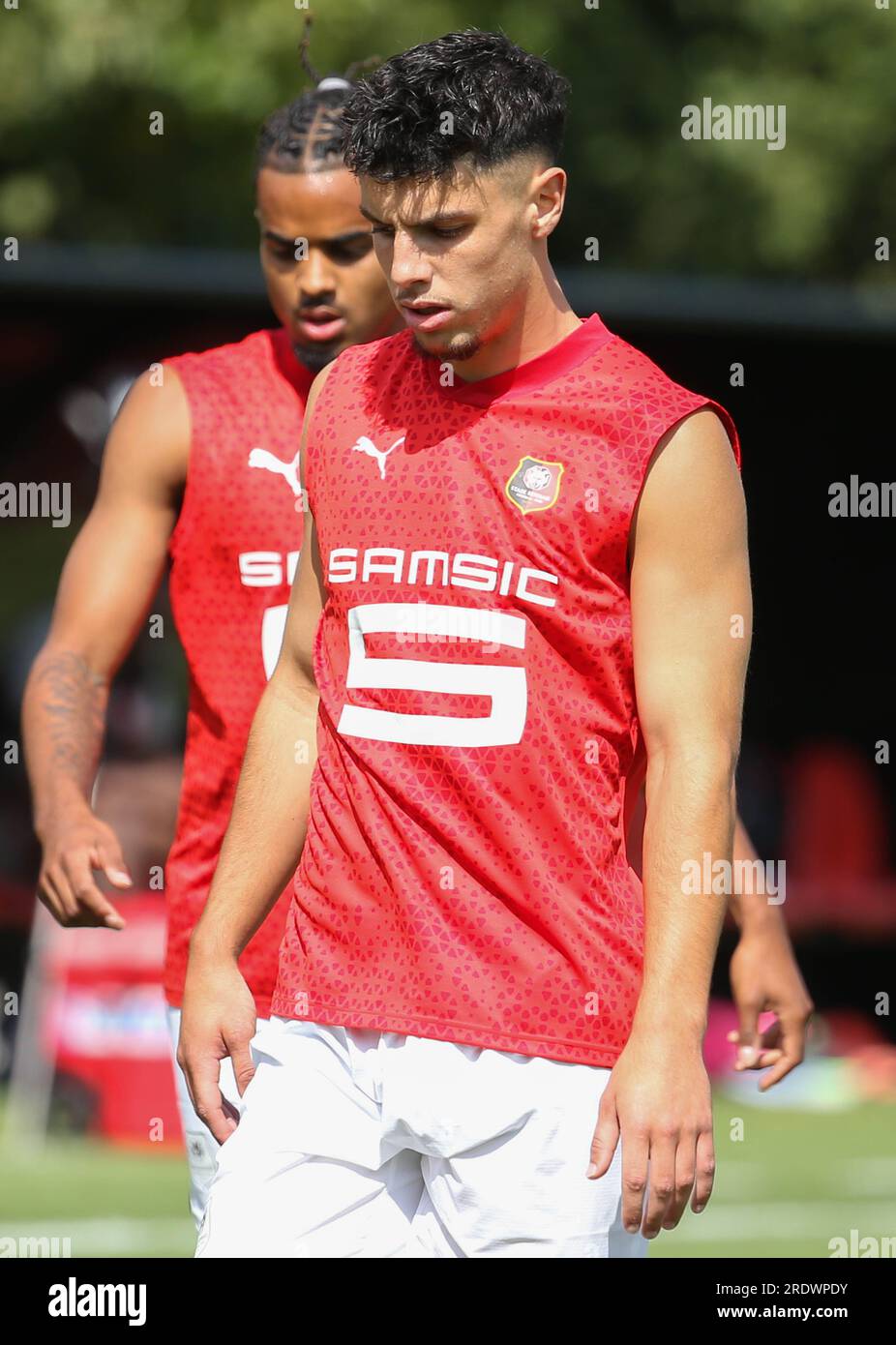 Matthis Abline of Stade Rennais during the Amical 2023 between Stade ...