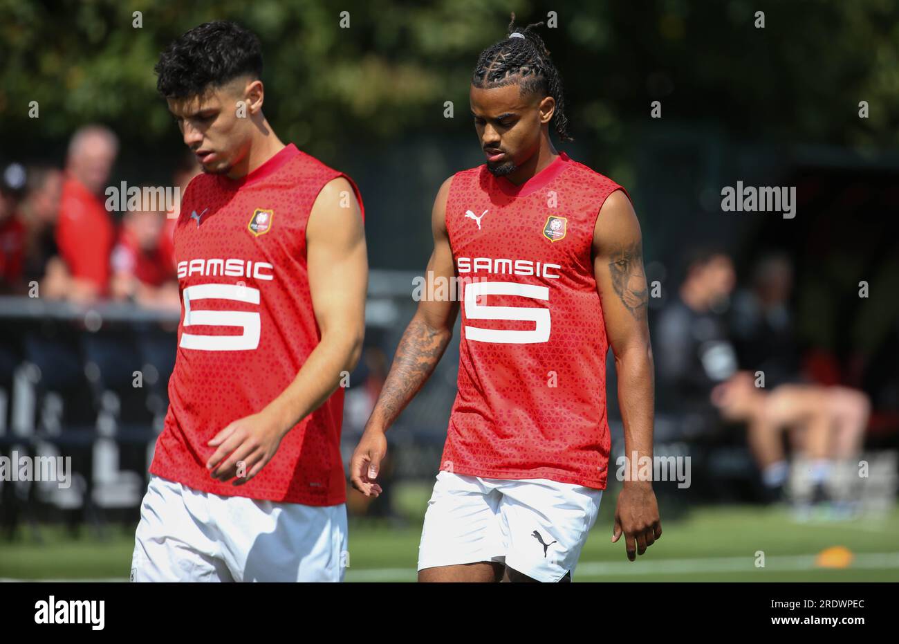 Matthis Abline of Stade Rennais during the Amical 2023 between Stade ...