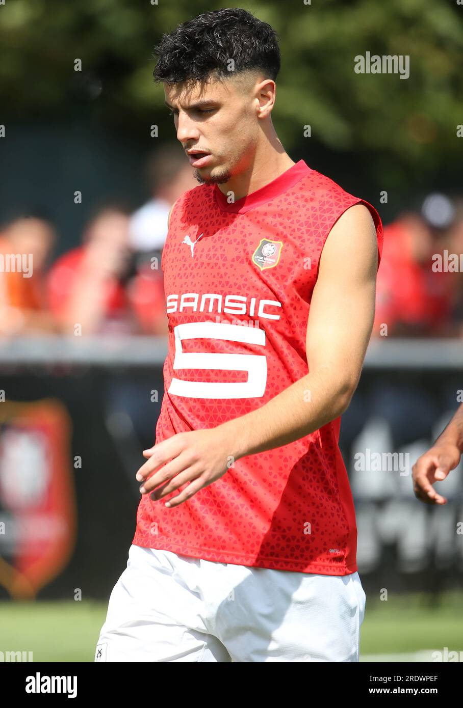 Matthis Abline of Stade Rennais during the Amical 2023 between Stade ...
