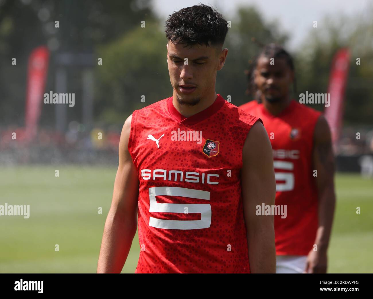 Matthis Abline of Stade Rennais during the Amical 2023 between Stade ...