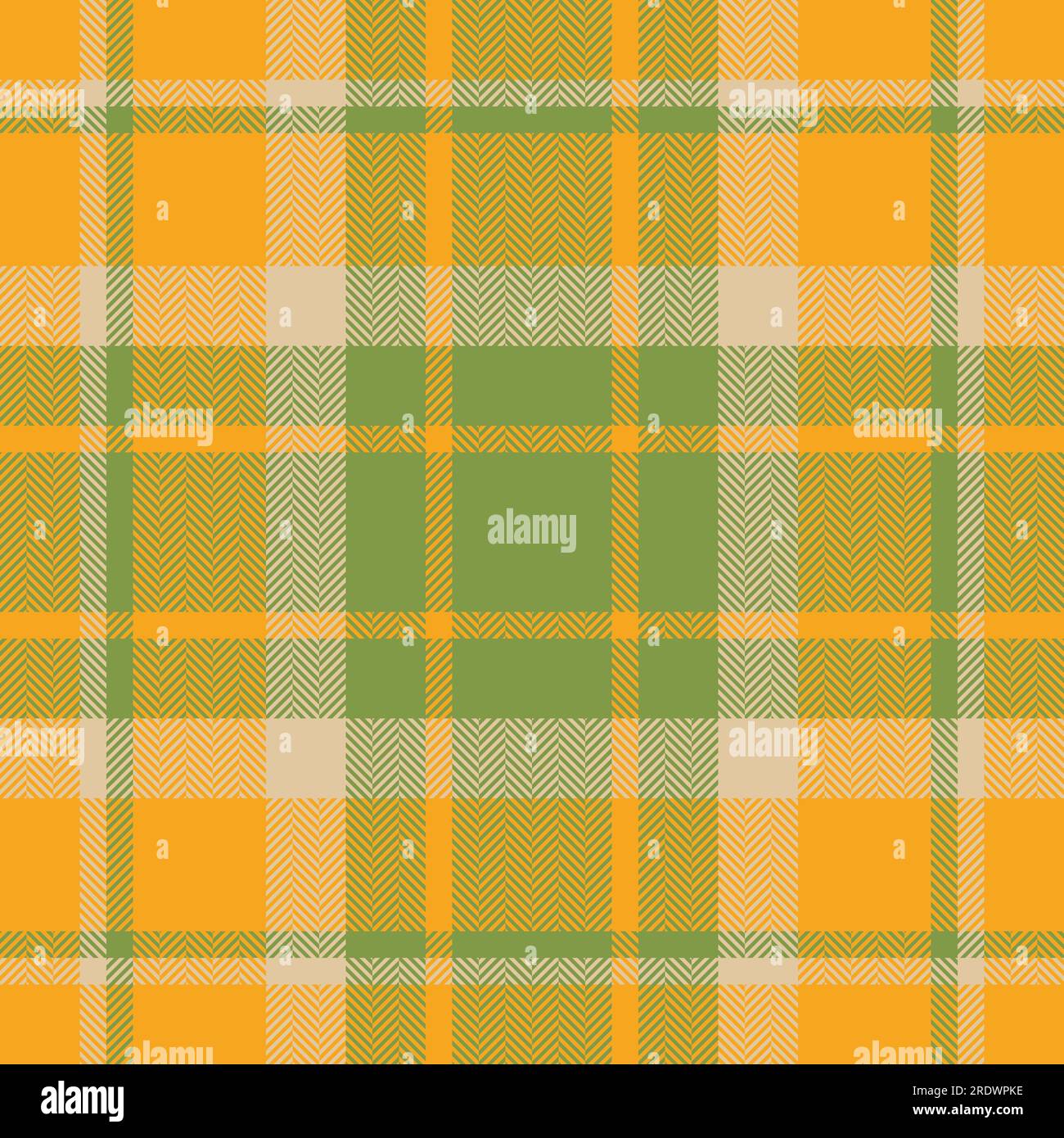 Plaid check pattern in orange and red colors. Seamless fabric texture ...