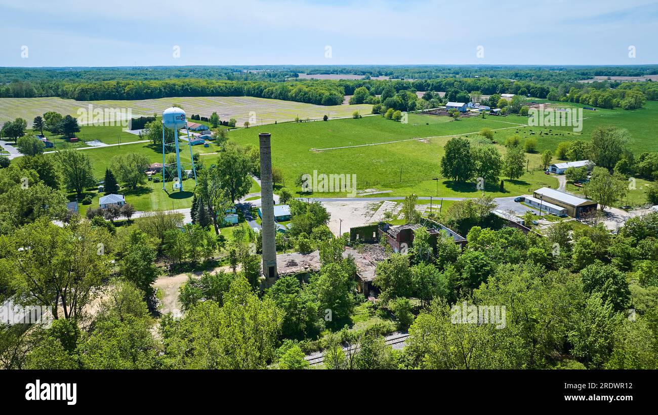 Indiana farmland aerial hi-res stock photography and images - Alamy