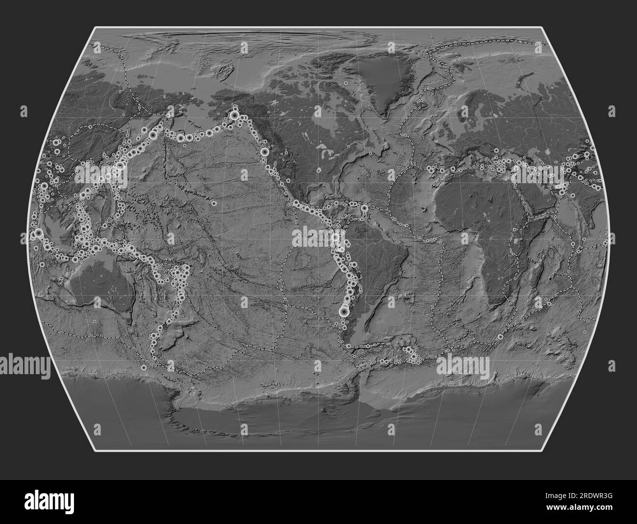World map projection 17th century Black and White Stock Photos & Images ...