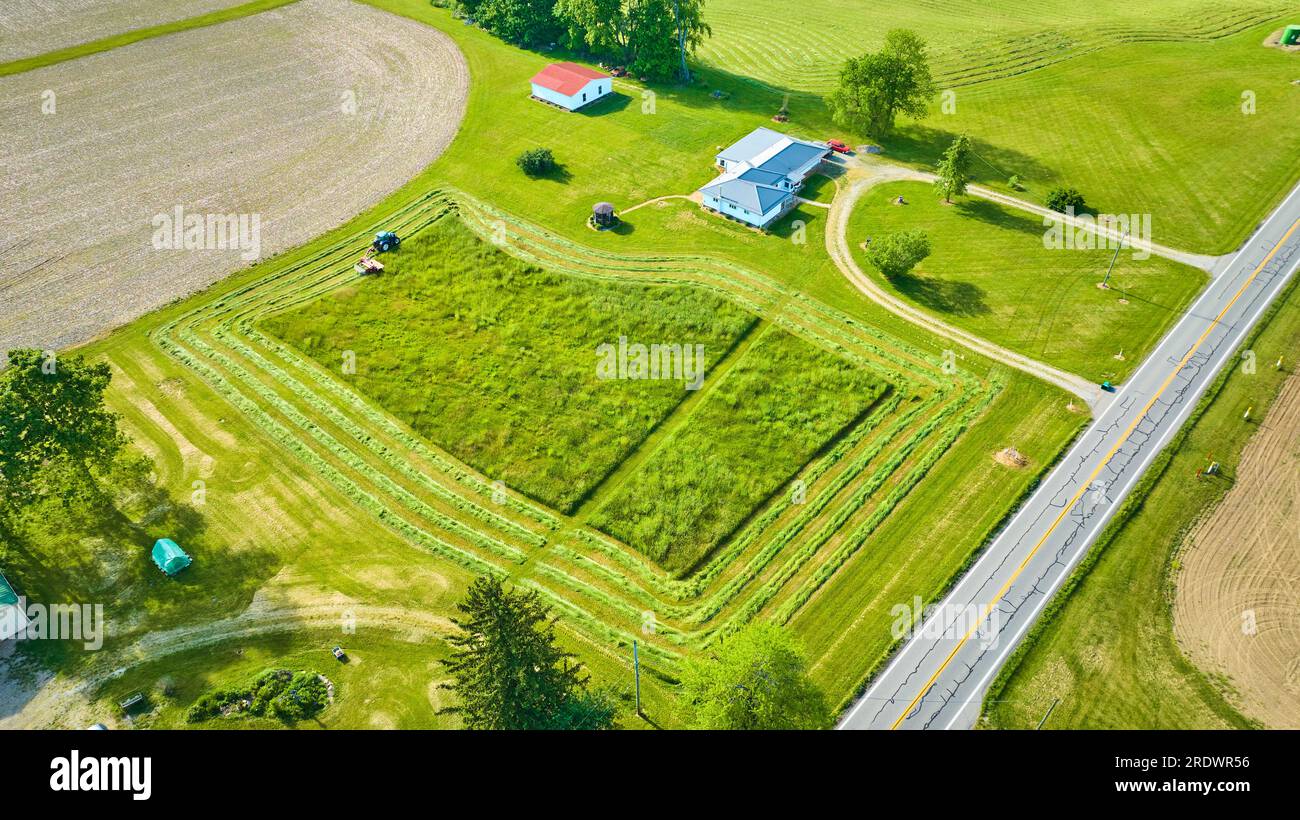 Aerial ohio farmland hi-res stock photography and images - Alamy