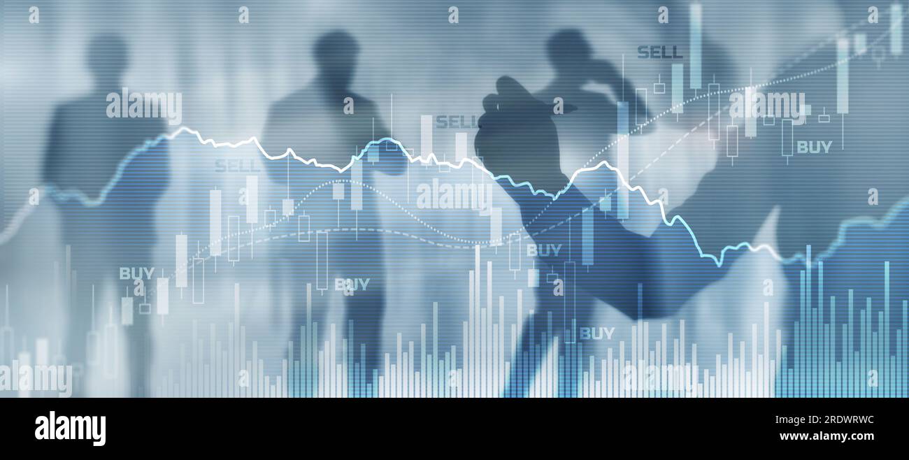 Trading investment and economics concept. Mixed Media Trade concept ...