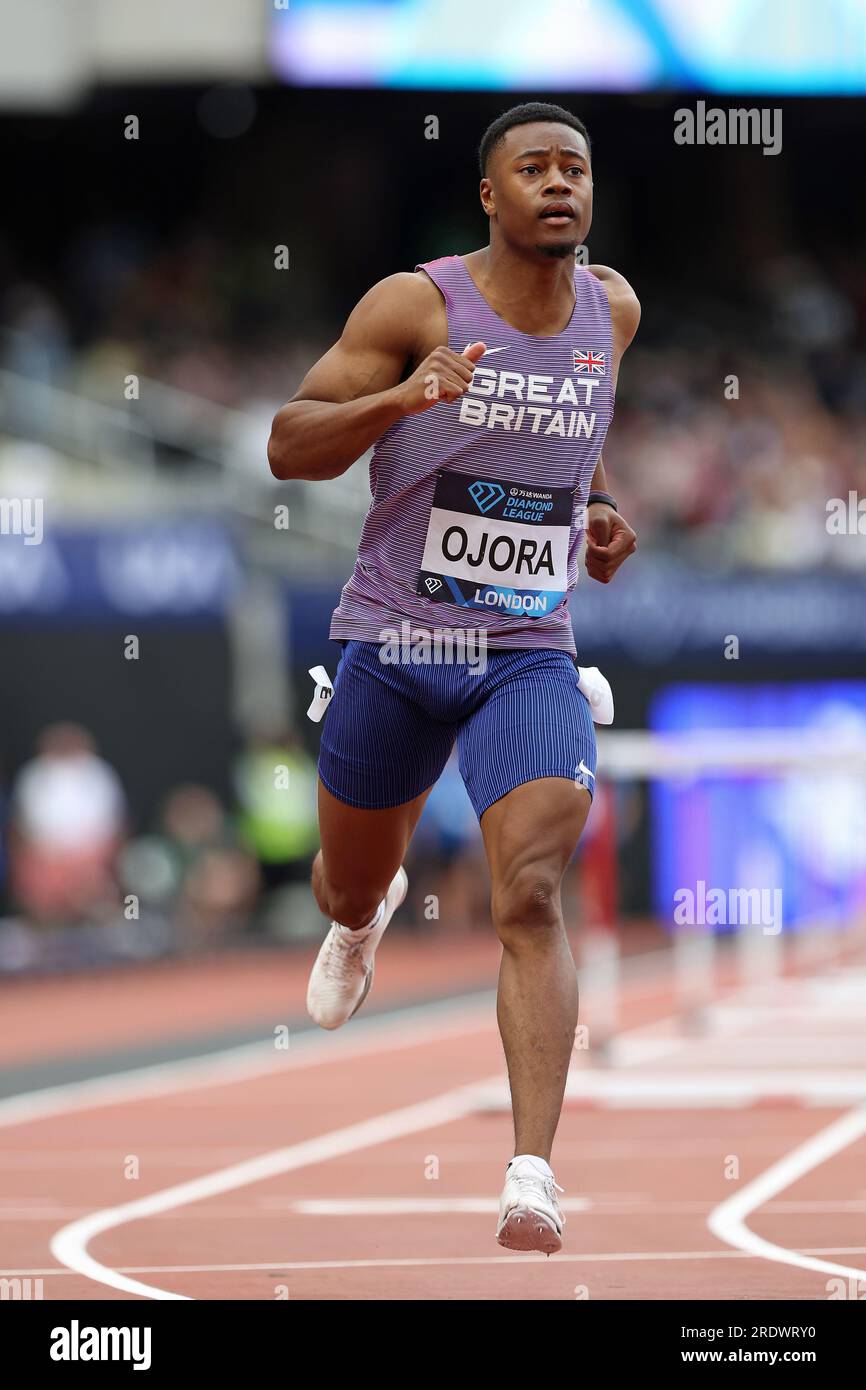 Tade OJORA in the 110m Hurdles in the Wanda Diamond League at the ...