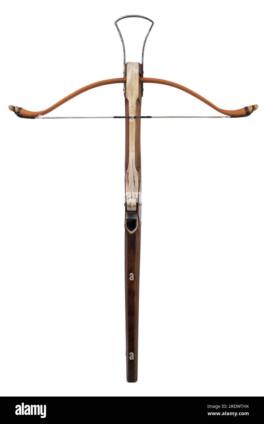 vintage crossbow isolated on white background Stock Photo - Alamy