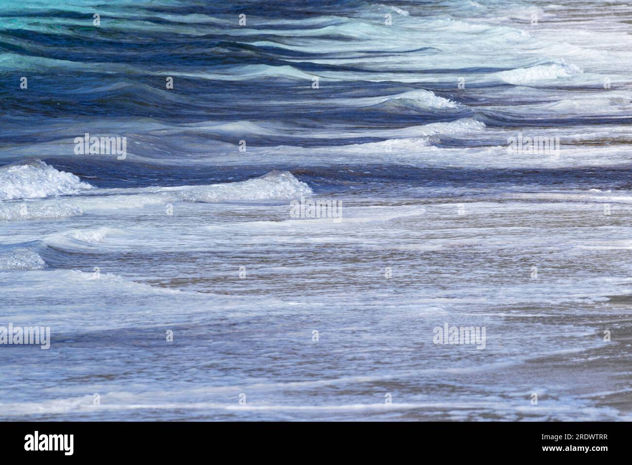 Texture background of gentle motion of Indian Ocean waves at remote ...