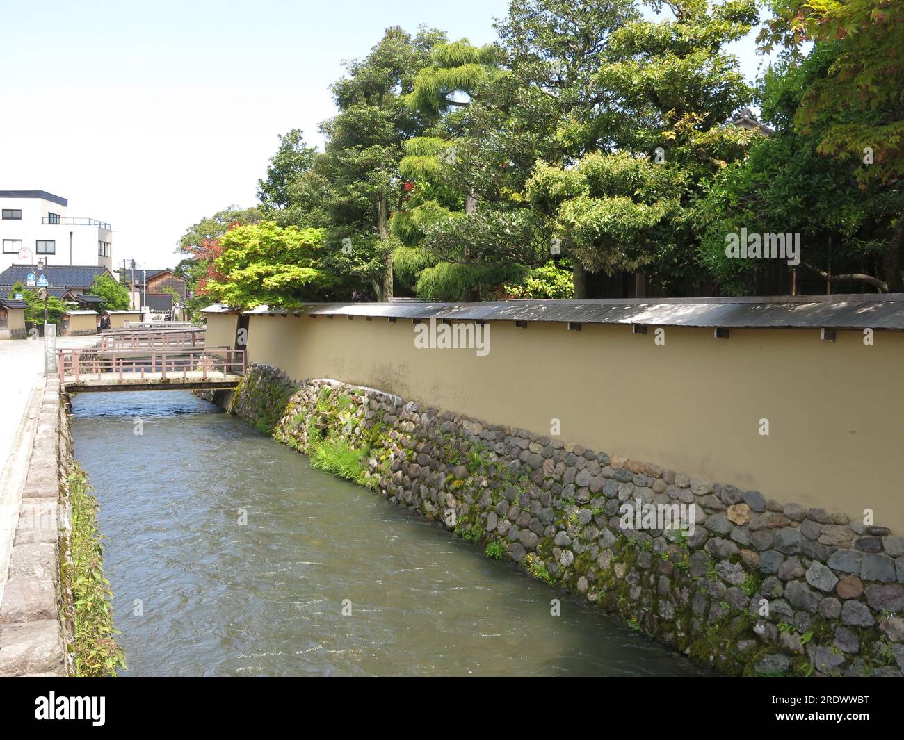 Nagamachi Samurai District in Kanazawa is characterised by water canals ...