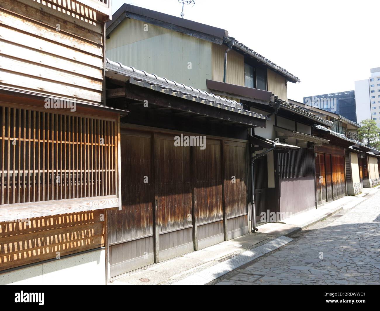 Kanazawa's historic Nagamachi Samurai District with its cobbled streets ...