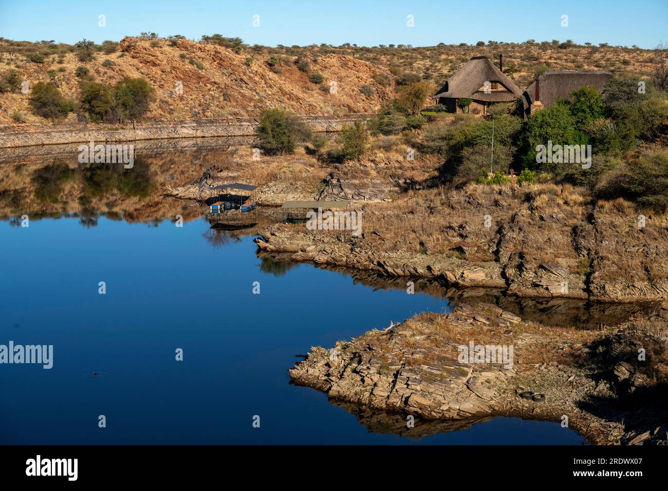 The blue waters of Lake Oanob Resort, a popular getaway for the people ...