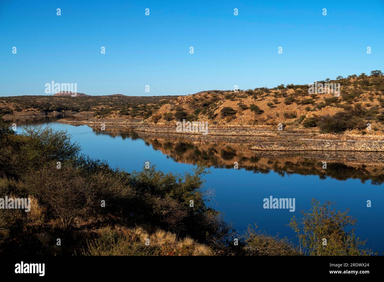 The blue waters of Lake Oanob Resort, a popular getaway for the people ...