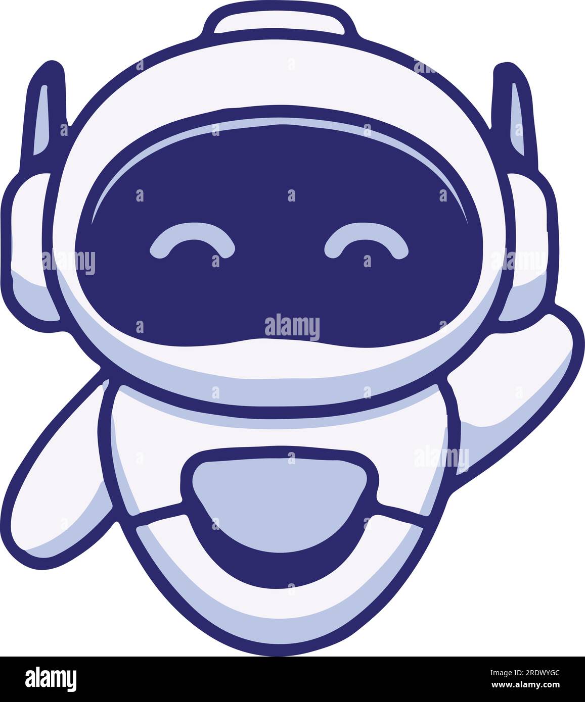 Simple robot in Vector Stock Vector Image & Art - Alamy