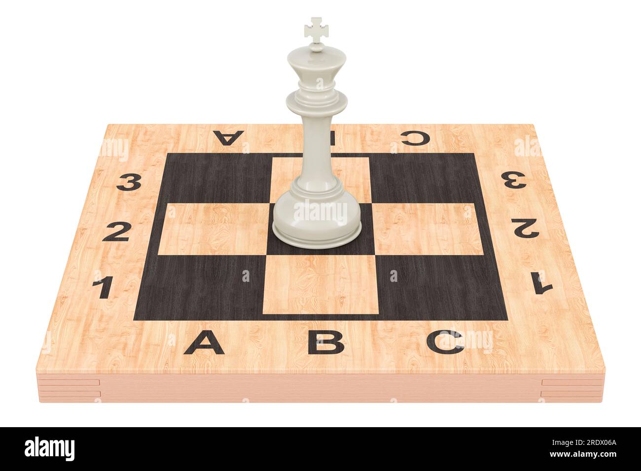 Chess, victory and leader concept. 3D rendering isolated on white ...