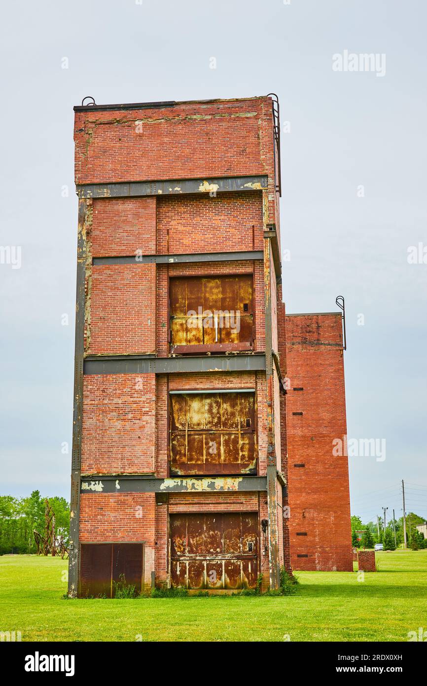 Decaying and abandoned freight elevator buildings at Ariel Foundation ...