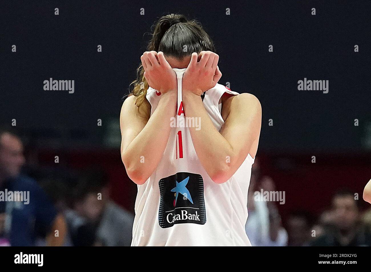 Madrid, Spain. 23rd July, 2023. Spain's Carla Brito dejected after the ...