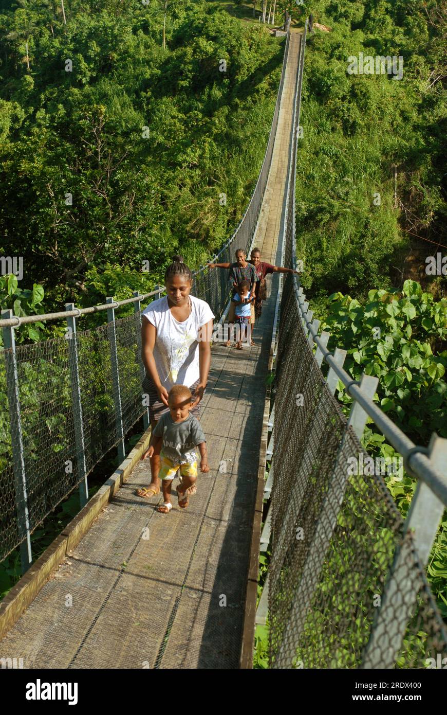 Tourists Vanuatu Sky Bridge, Devil's Point Rd, Port Vila, Vanuatu Stock ...