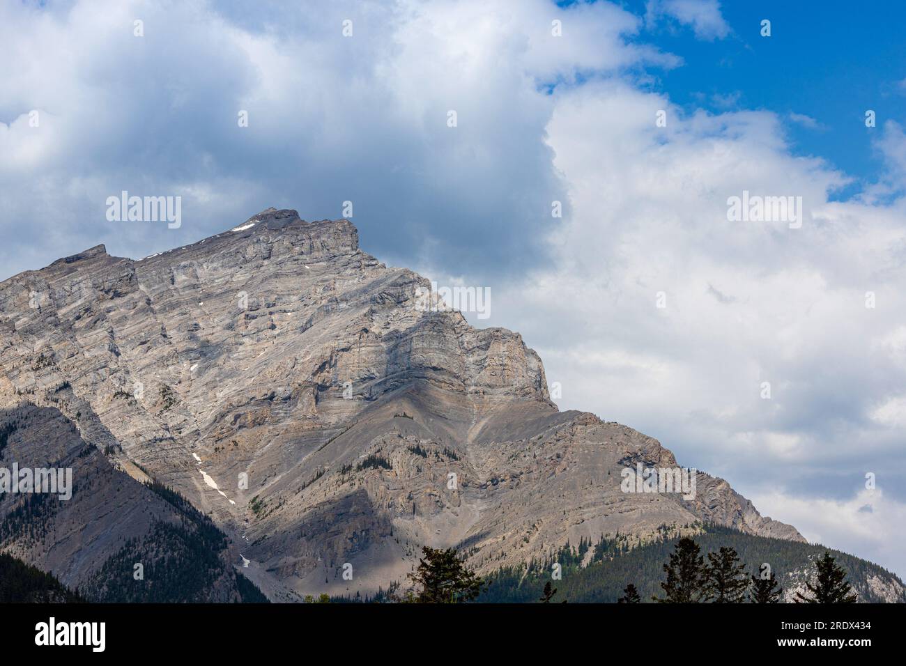 Summit of Cascade Mountain in the Bow River Valley of Banff National ...