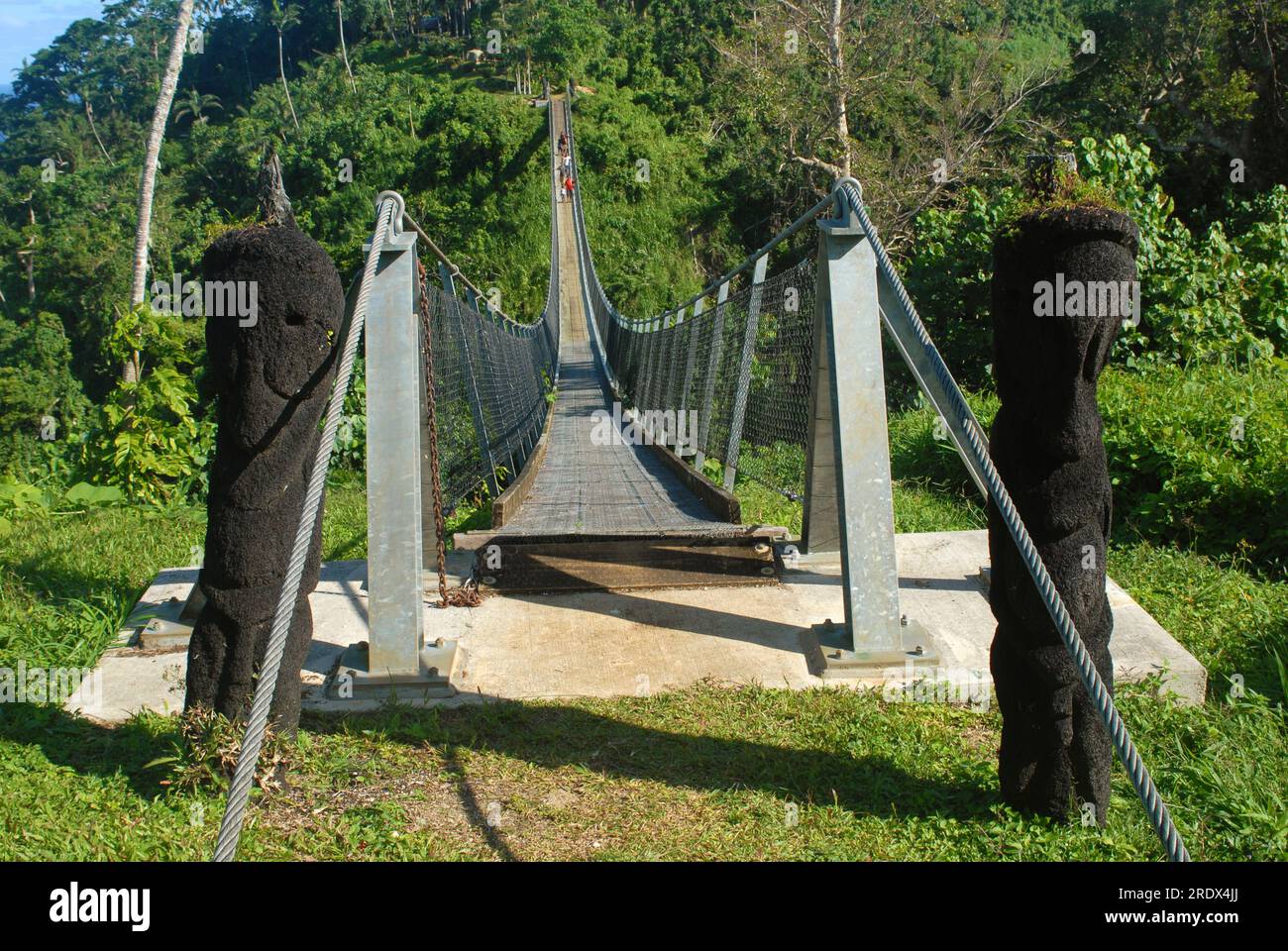 Tourists Vanuatu Sky Bridge, Devil's Point Rd, Port Vila, Vanuatu Stock ...