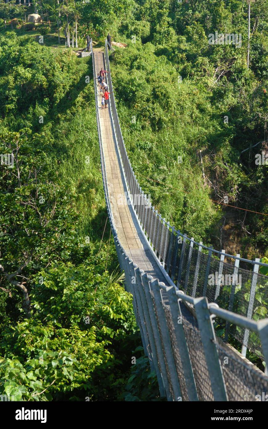 Tourists Vanuatu Sky Bridge, Devil's Point Rd, Port Vila, Vanuatu Stock ...