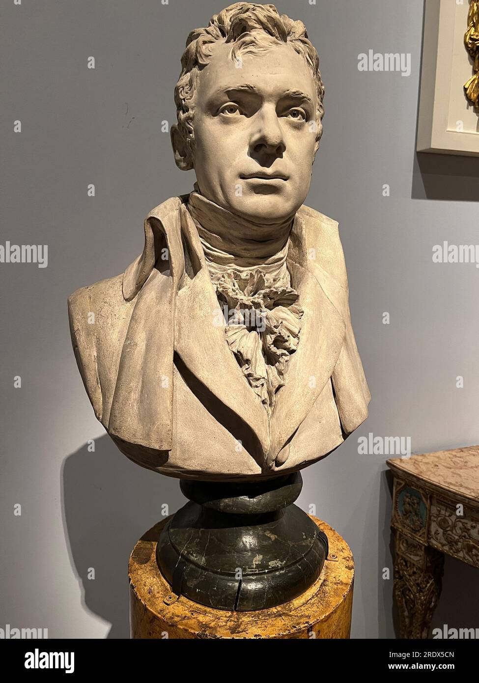 Robert Fulton, Inventor, by Jean Antoine Houdon; painted plaster, 1804 ...