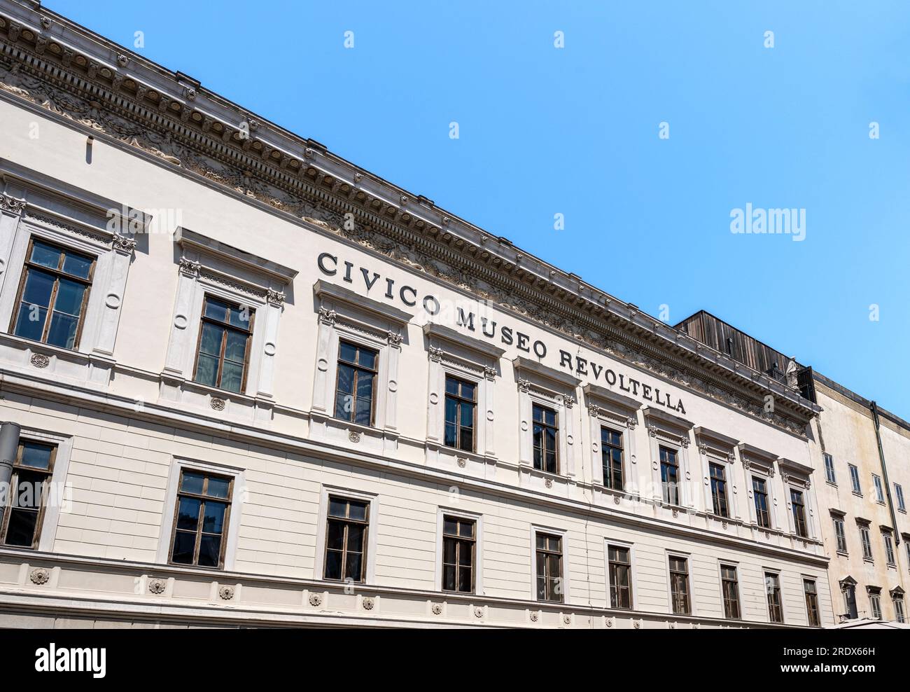 Exterior view of Revoltella Museum (Italian: Museo Revoltella), a ...