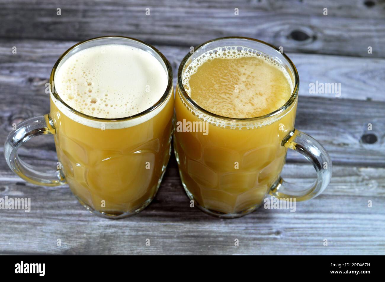 Sugarcane juice, the liquid extracted from pressed sugarcane. It is ...