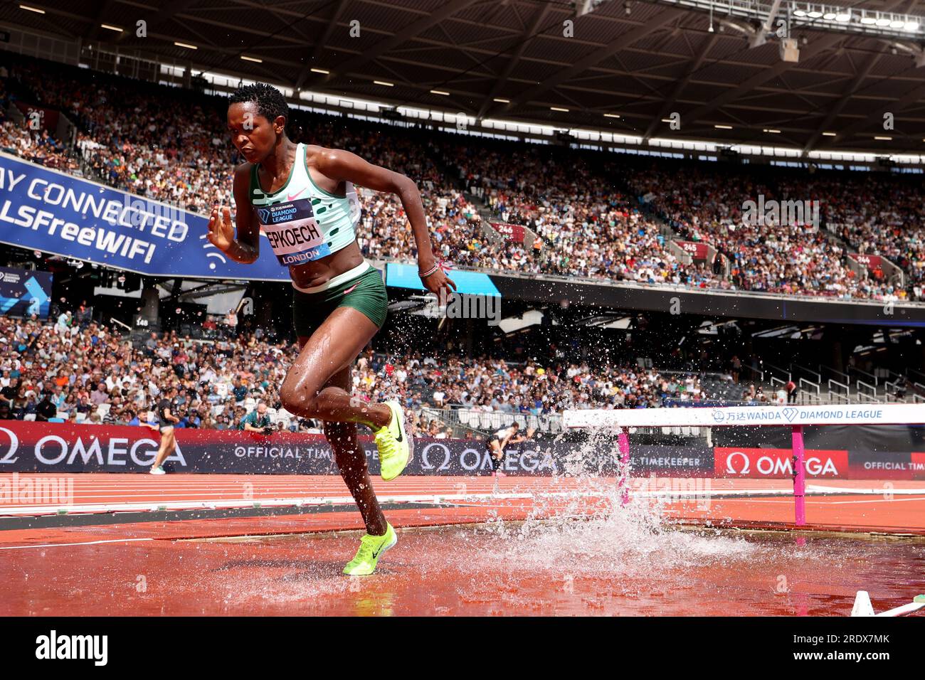 London Stadium, London, UK. 23rd July, 2023. 2023 London Diamond League Athletics; Jackline ...