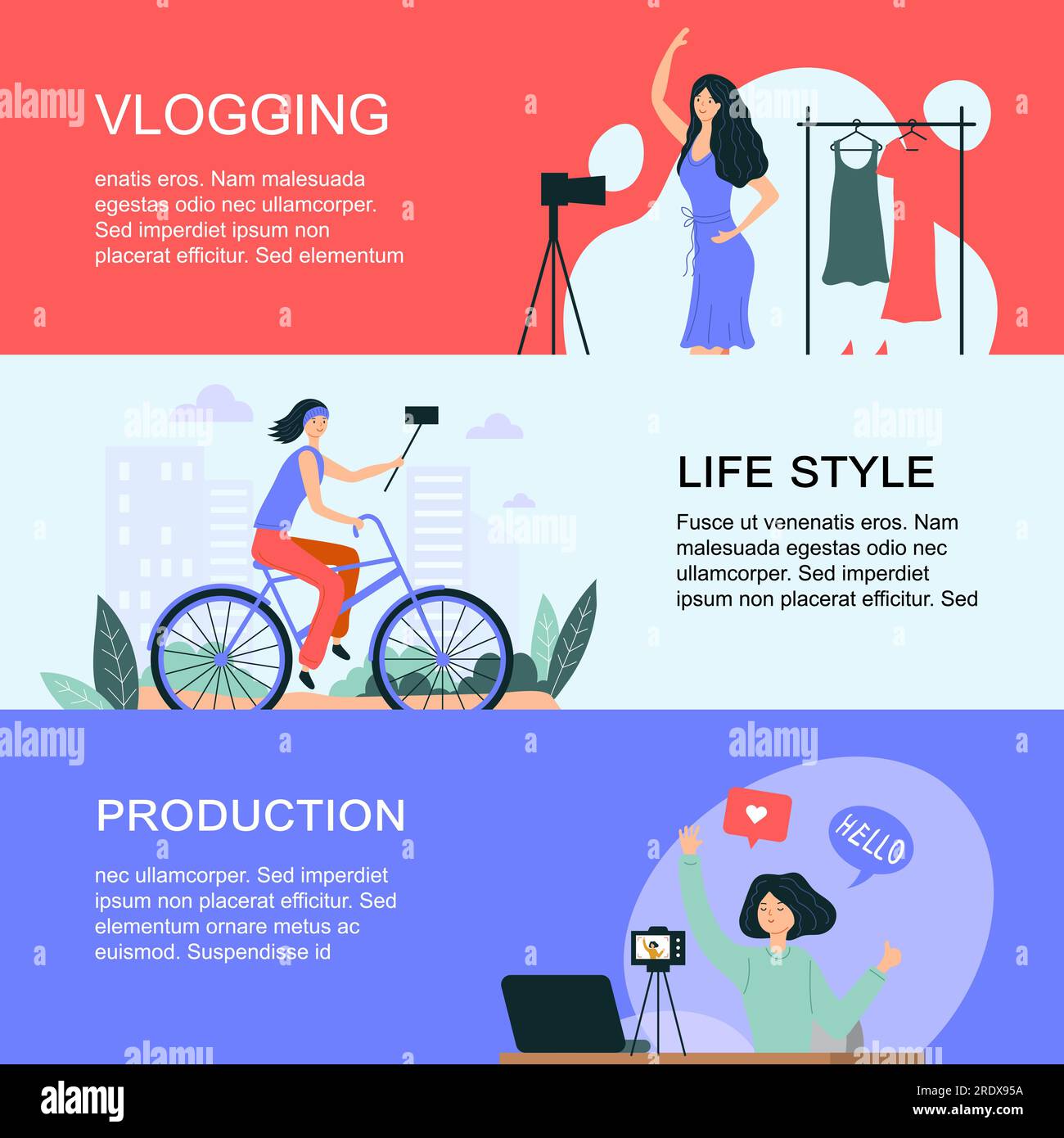 Cycling video Stock Vector Images - Alamy