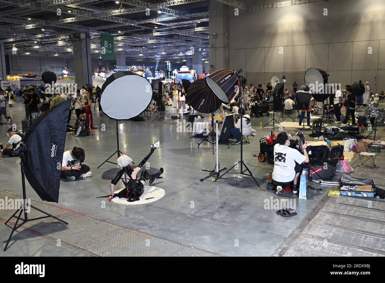 SHANGHAI, CHINA - JULY 23, 2023 - Cosplayers attend Bilibili World 2023 ...