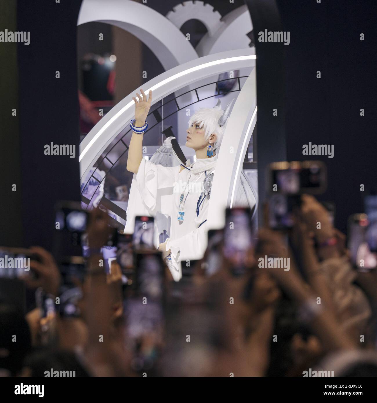 SHANGHAI, CHINA - JULY 23, 2023 - Cosplayers attend Bilibili World 2023 ...