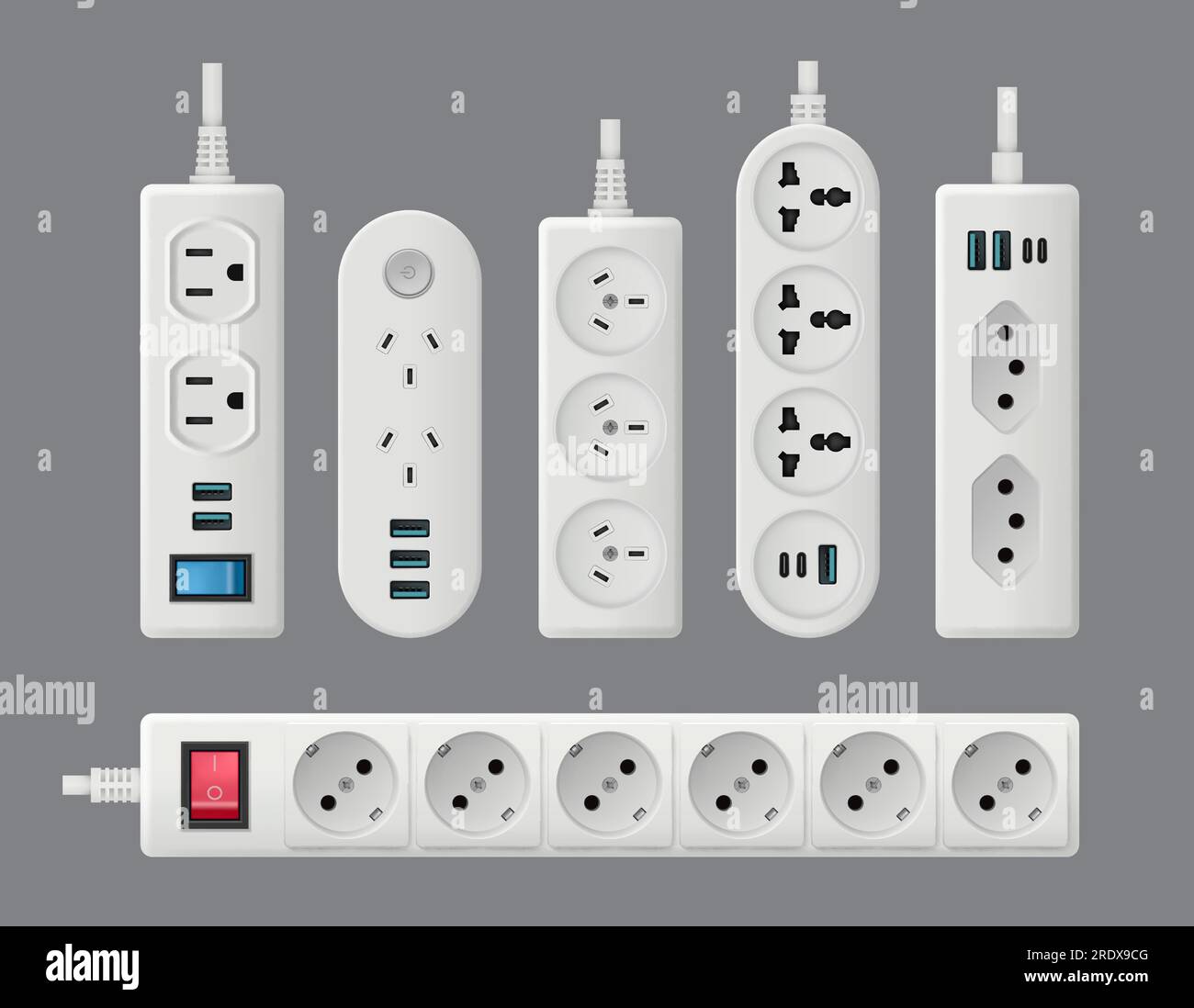 Electricity socket. Ac equipment electro plug with different connection ... Electricity socket. Ac equipment electro plug with different connection ...