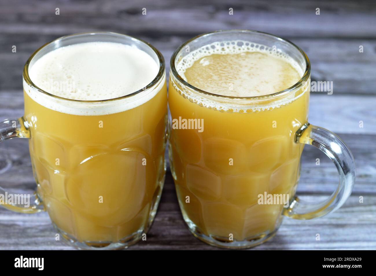 Sugarcane juice, the liquid extracted from pressed sugarcane. It is ...