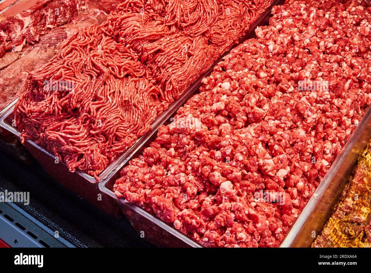 Ground beef, steak taco meat, beef, uncooked, grocery store, meat ...