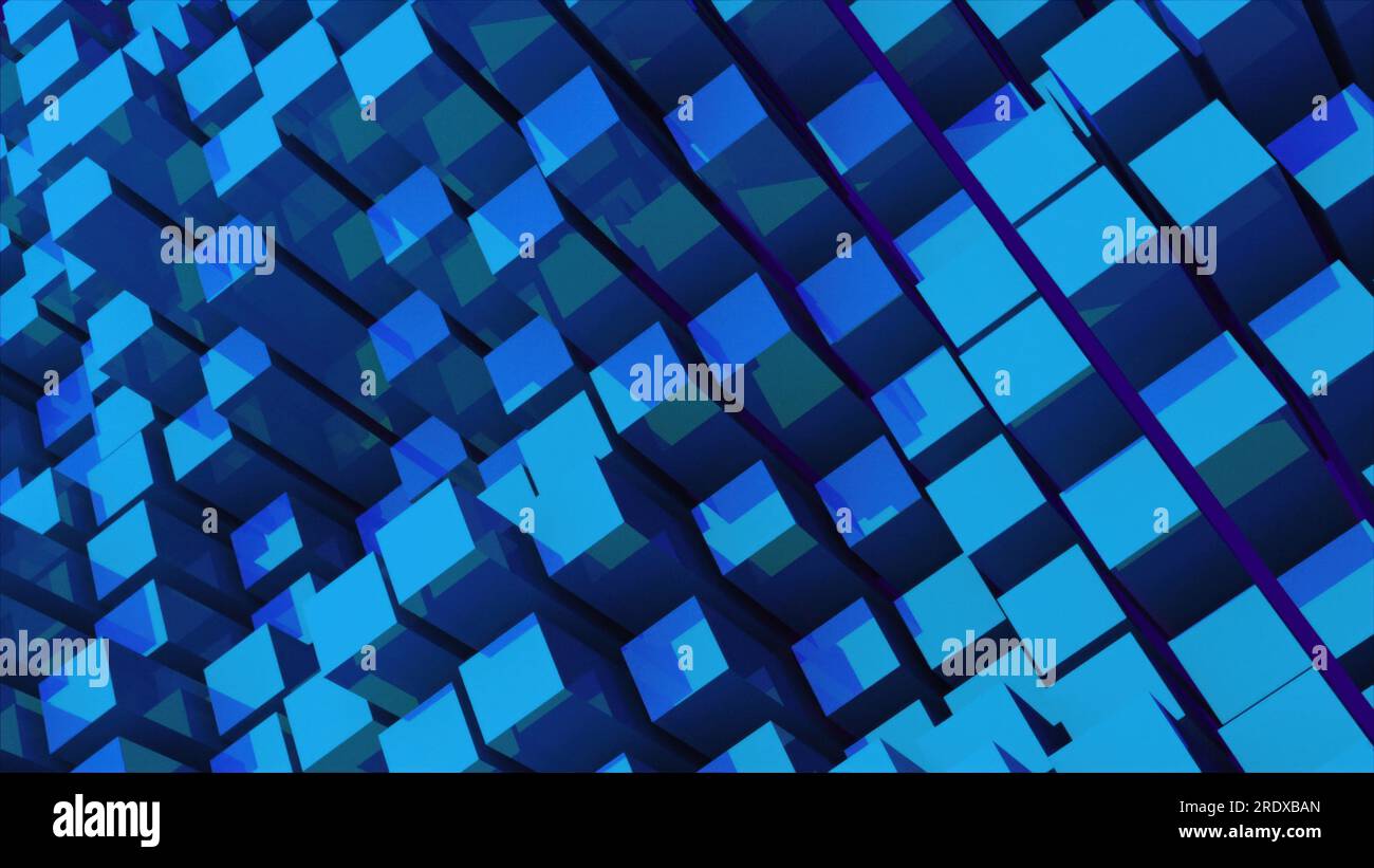 Waves glass cylinders. Computer generated 3d render Stock Photo - Alamy