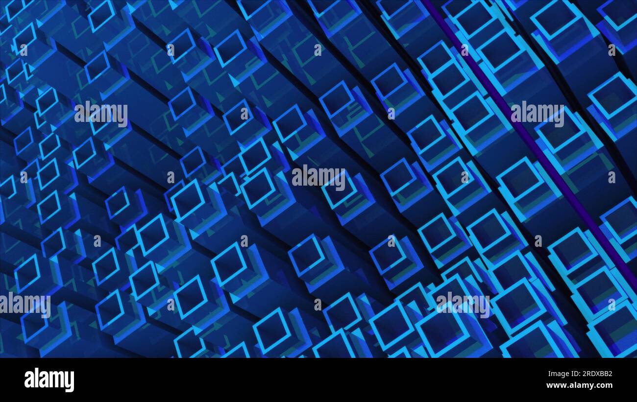 Waves glass cylinders. Computer generated 3d render Stock Photo - Alamy