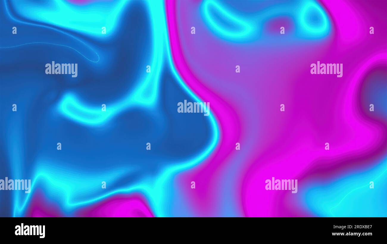 Wavy neon lines. Computer generated 3d render Stock Photo - Alamy